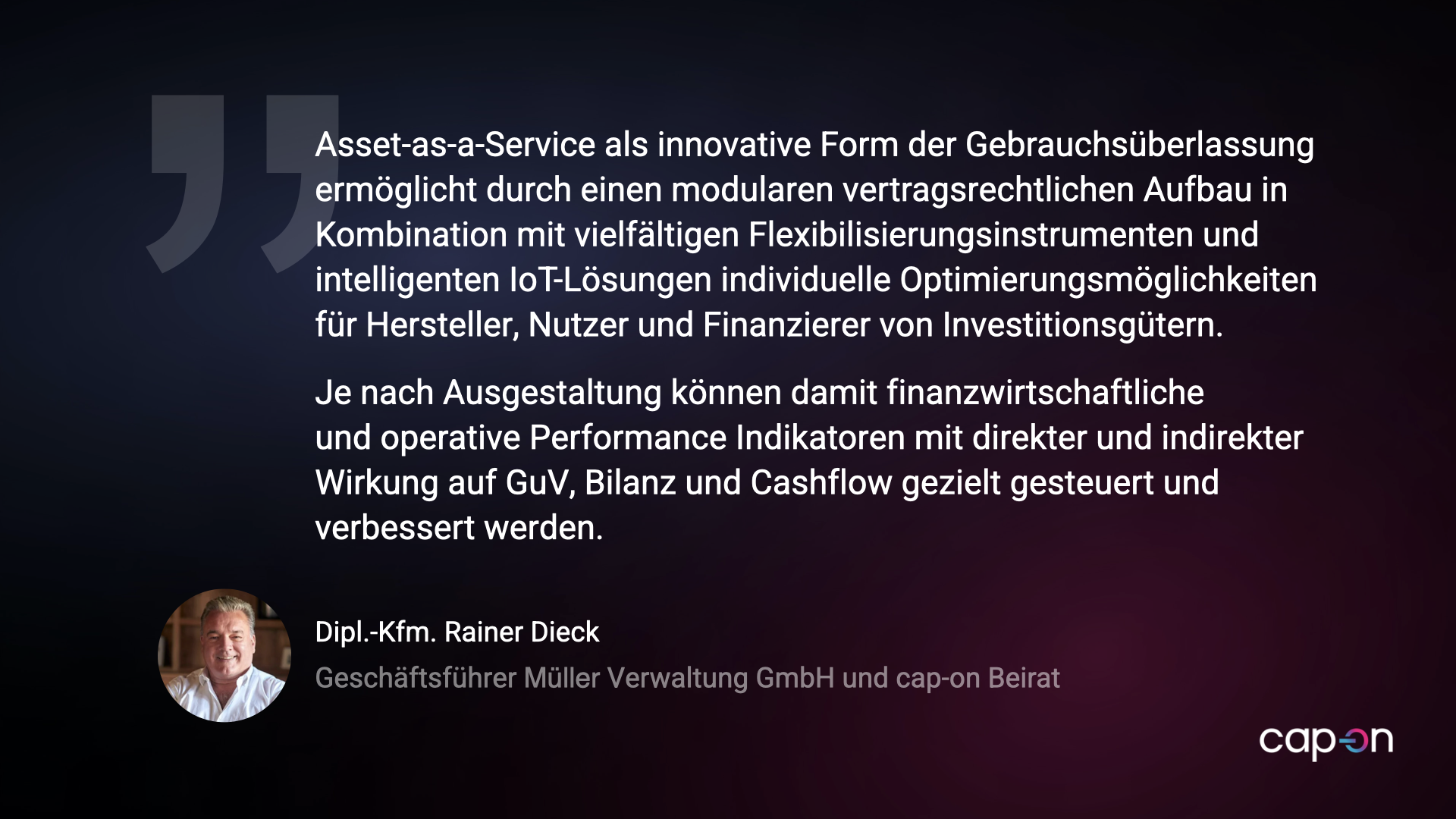 Asset-as-a-Service aus der CFO-Perspektive